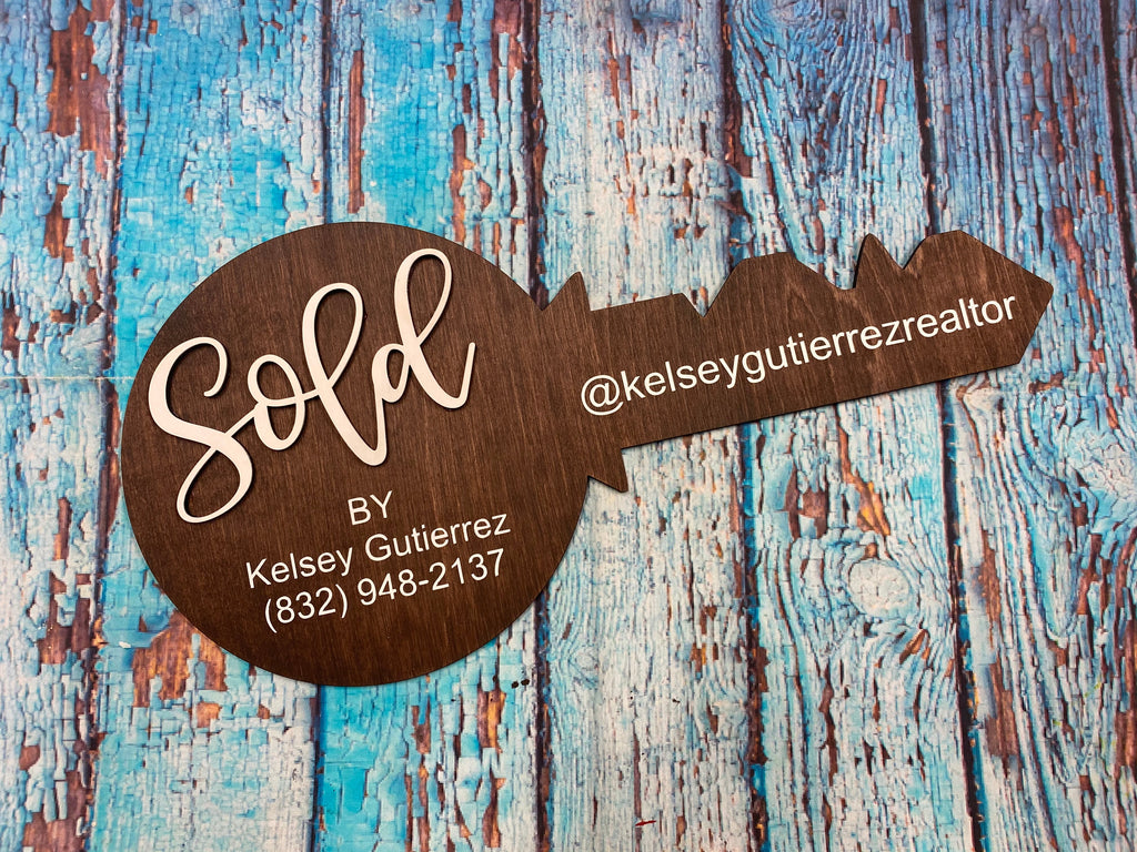 Sign - Realtor closing key – Two Sisters DIY